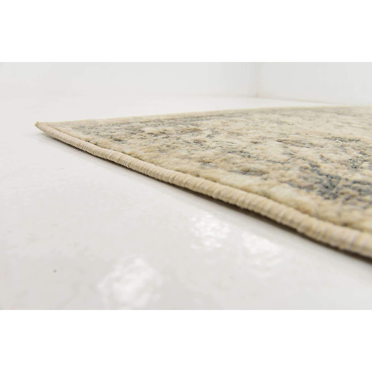 Unique Loom Tuareg Collection Vintage Distressed Traditional Area Rug, 8' x 10' Rectangle, Beige/Brown