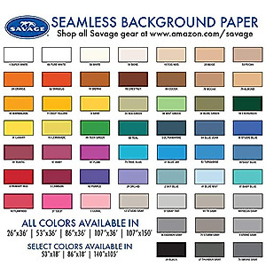 Savage Seamless Paper Photography Backdrop - #66 Pure White (107 in x 36 ft) Made in USA