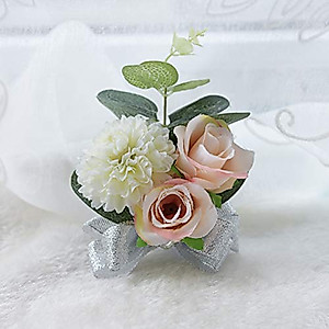 Elifemona Prom Corsage Wristlet Wrist Corsage Wedding Flower Corsage for Wedding Wristband