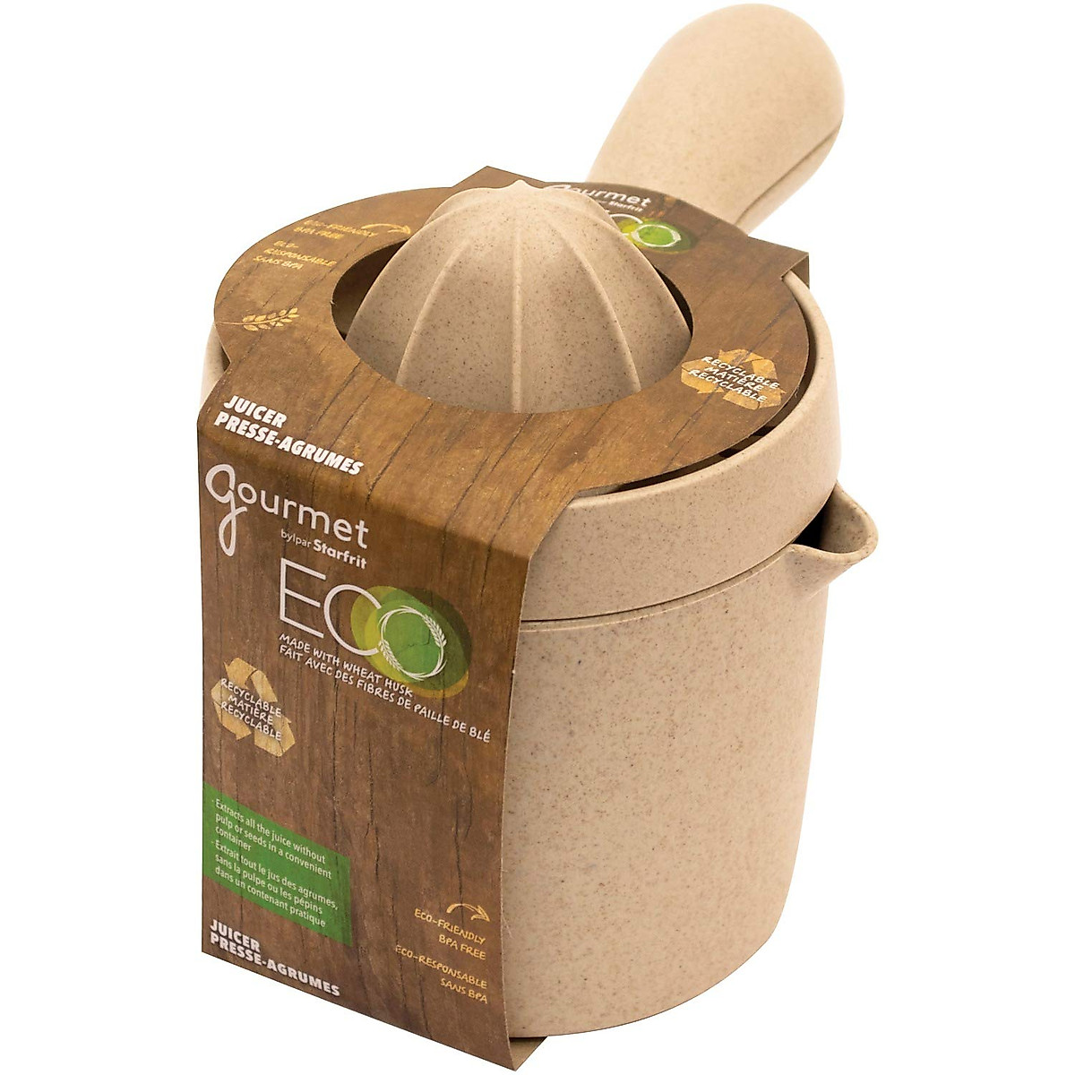 Starfrit Gourmet 080289-006-0000 Eco Juicer, Standard, Tan