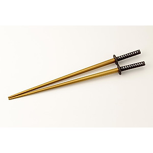 Japanese Samurai Katana Chopsticks - Three Heros (Ieyasu Tokugawa) / with a sword stool type chopstick rest
