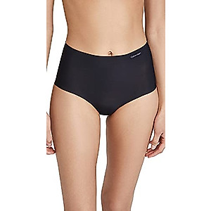 Calvin Klein Women's Invisibles Modern Brief Panty, Black, M