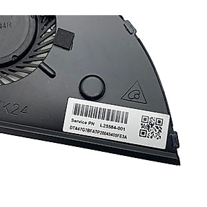 Fleshy Leaf CPU Cooling Fan Replacement for HP Pavilion 15-CW 15-CS 15-CS0003CA 15-CS0051WM 15-CS0053CL 15-CS0061ST 15-CS0072WM Series TPN-Q210 L25584-001