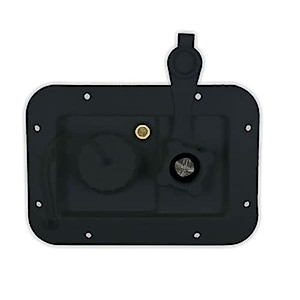 THETFORD RV Camper City/Gravity Water Hatch with Plastic Check Valve Black PN 94223