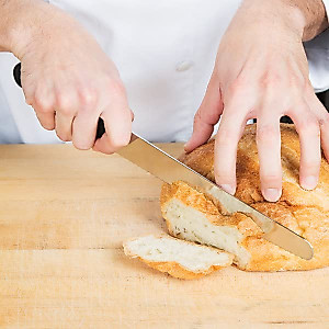 Victorinox Fibrox 8-Inch Serrated Bread Knife with Black Handle