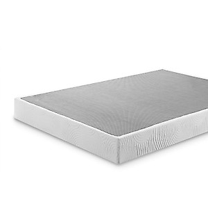 ZINUS Quick Lock Metal Smart Box Spring, 7.5 Inch Mattress Foundation, Strong Metal Structure, Easy Assembly, Queen, White, Hassle & Headache Free - Comes Together With Easy-to-follow In