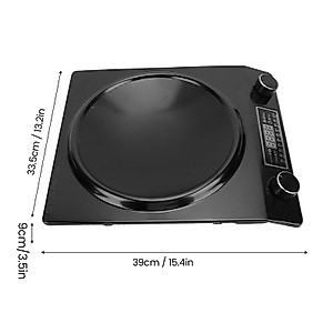 3500W Portable Induction Cooktop, Aluminum ABS Countertop Induction Cooker Hot Plate with Smart Touch Panel for Home Kitchen(us plug110V)