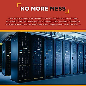 Buyer's Point 24 Port Cat6 RJ45 Patch Panel | Built for Rack or Wall Mount Cable Management w/Punch Down Tool, Server Compatible with Cat 3/4/5/5e/6 — 1 Pack