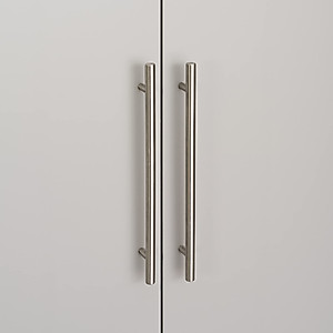 Prepac HangUps Upper Storage Cabinet - Elegant and Spacious Wall Cabinets to Maximize Your Storage, 36" Size, Classic Light Gray Finish