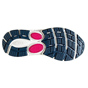 Brooks Women's Dyad 11 Running Shoe - Blue/Navy/Beetroot - 11 Wide