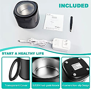 Ultrasonic Retainer Cleaner Denture Cleaning: 42kHz Portable Sonic Dental Clean Pod for Mouth Guard Denture Aligner Invisalign (Black)