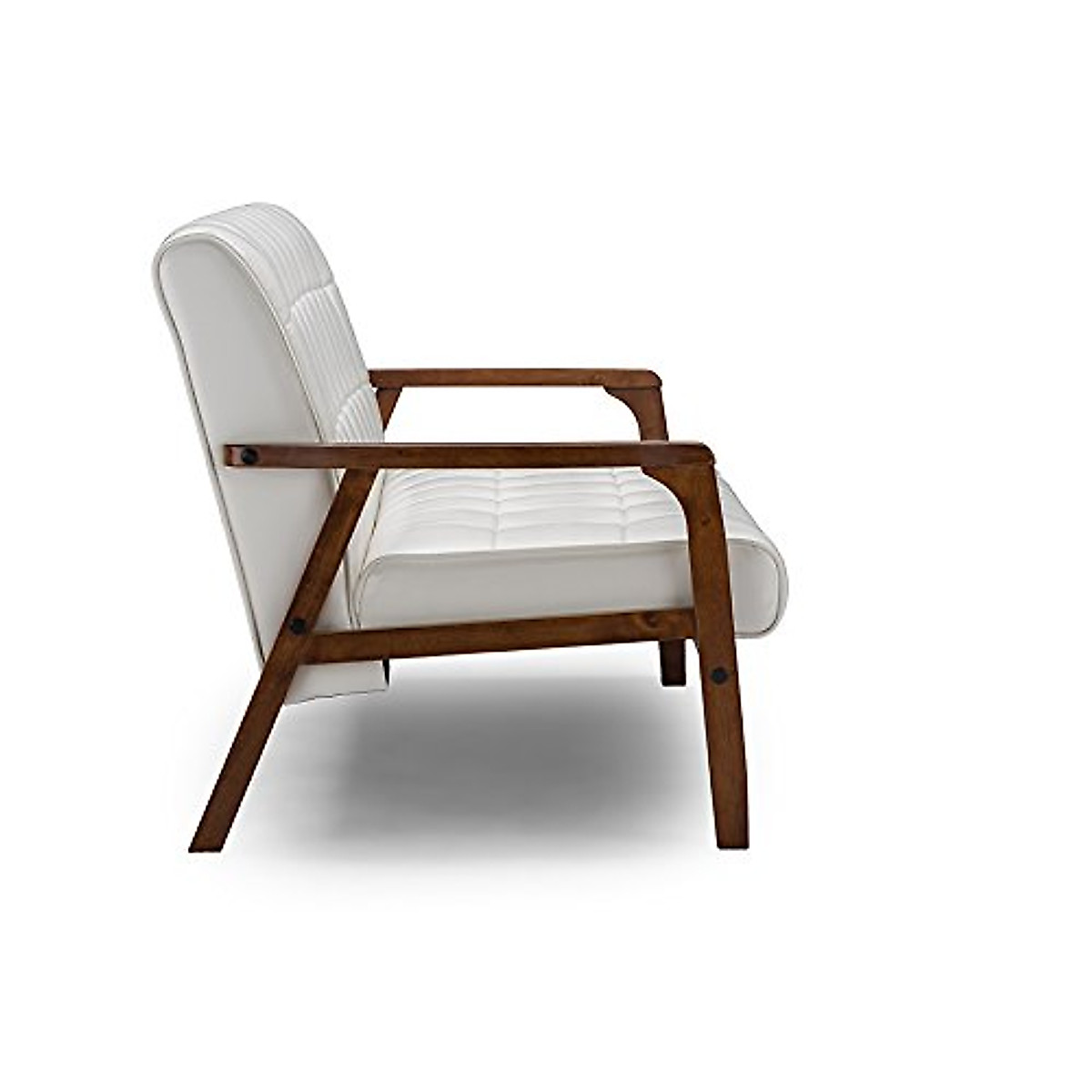 Baxton Studio Mid-Century Masterpieces Sofa, White