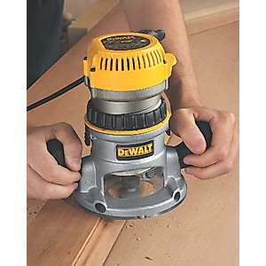 DEWALT Router, Variable Speed, Fixed Base, 2-1/4 HP (DW618K) , Yellow