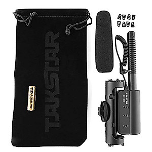 TAKSTAR SGC-598 Photography Interview Shotgun MIC Microphone for Nikon Canon DSLR Camera (Need 3.5mm Interface)Auxiliary