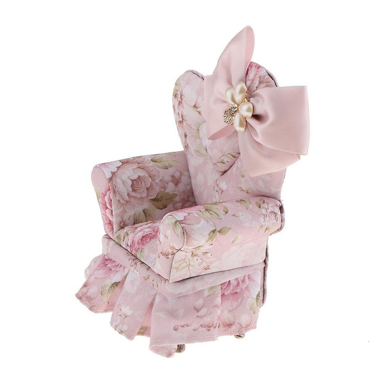 yotijar Flower Pink Fairy Furniture Jewellery Box Childrens Organiser Case Gifts - Love Chair