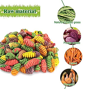 Rabbit Chew Toys,150g Bunny Treats,Guinea Pig Food Natural Small Animal Teeth Molar Toys for Hamster Chinchilla Gerbil Squirrel