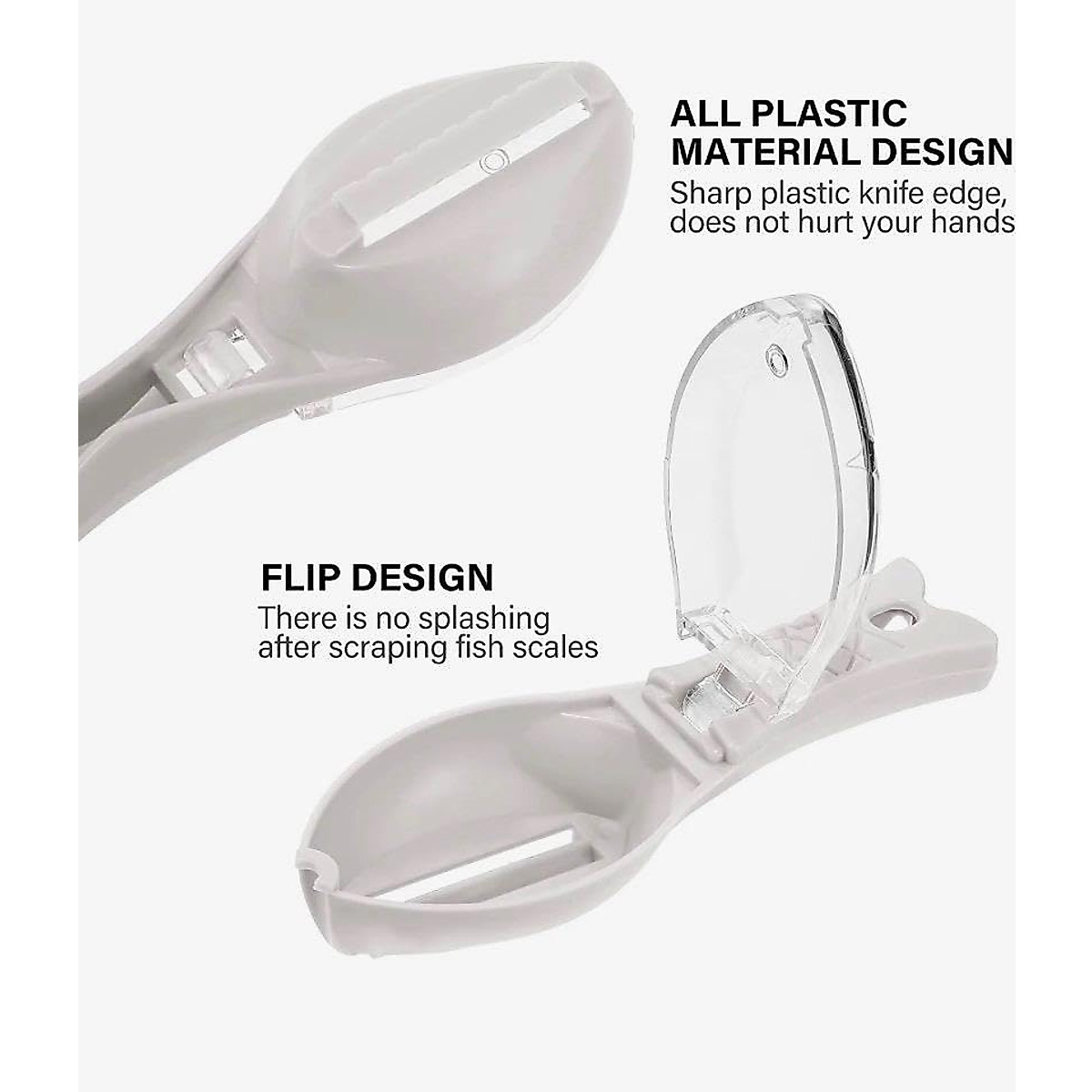 AG Fish Scaler Remover No Mess Fish Descaler Tool Fish Scraper Fast Cleaning Fish Skin Brush Cleaning Kit Easy to Use