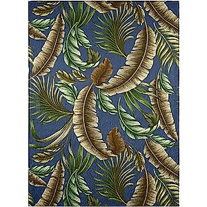 Dalyn Rugs Indoor/Outdoor Tropics TC1 Blue Washable 8' x 10' Rug