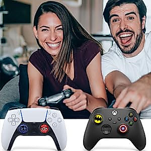 12Pcs Analog Thumb Grip Stick Cover, Wireless Controllers Game Remote Joystick Cap, Fantastic Non-Slip Silicone Handle Protection Cover for PS5/PS4/Xbox one/360/Nintendo Switch PRO