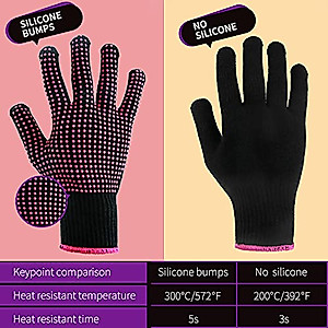 Heat Resistant Gloves for Hair Styling Curling Iron Glove Heat Resistant Gloves Heat Resistant Mat Curling Wand