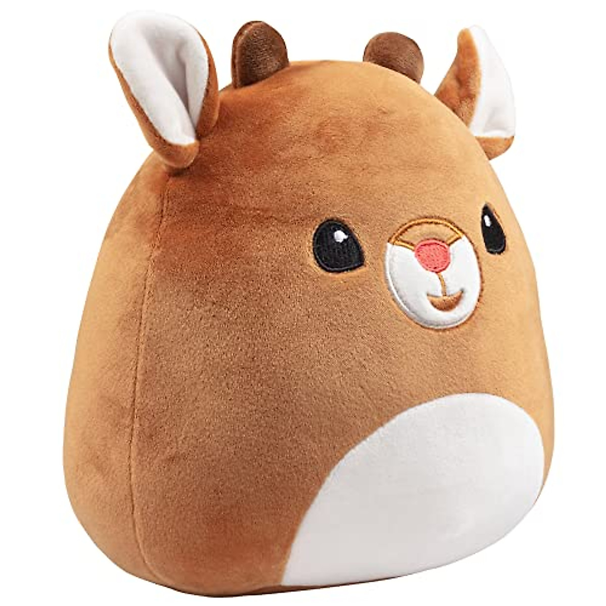 Squishmallows Original 8-Inch Rudolph - Rudolph The Red Nosed Reindeer - Official Jazwares Christmas Plush - Collectible Soft & Squishy Reindeer Stuffed Animal Toy - Gift for Kids, Girls & Boys