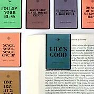 Folio Motivational Affirmation Quote Mantra Magnetic Bookmarks - Set of 12 Inspirational Bookmarks for All Ages, Men, Women, Teens Girls Students for Friends, Coworkers & Student Incentives!