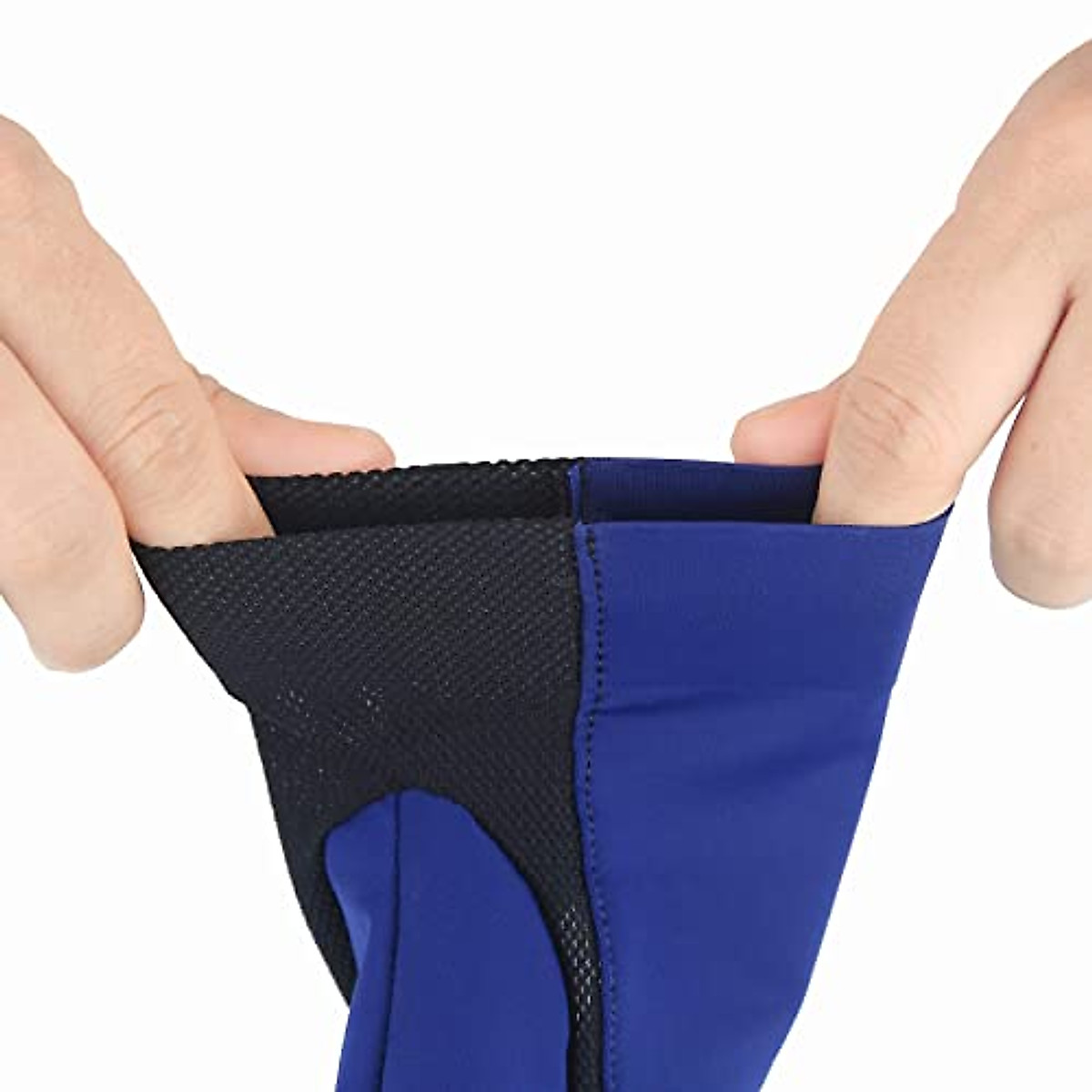 Votinu Custom Breathable Billiard Gloves for Left Hand - Quick Dry Comfortable 3 Finger Pool Glove for Billiards Snooker Carom Pool Extended Use (Blue-Left Hand, Large/X-Large)