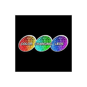 Tetra ColorFusion Starter aquarium Kit 3 Gallons, Half-Moon Shape, With Bubbler And Color-Changing Light Disc