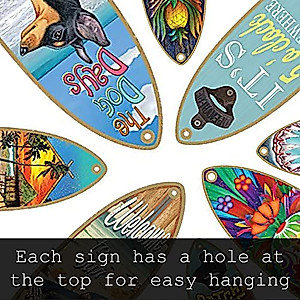 SJT ENTERPRISES, INC. Margarita - Take Life with a Grain of Salt, a Wedge of Lime and a Shot of Tequila 5" x 16" Funny Surfboard Décor Wood Plaque Bar Sign (SJT41305)