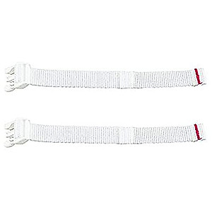 F-Price Replacement Parts for Baby Swing - Fisher-Price Revolve Baby Swing FBL70 ~ Set of 2 White Replacement Waist Strap with Male Part of Buckle