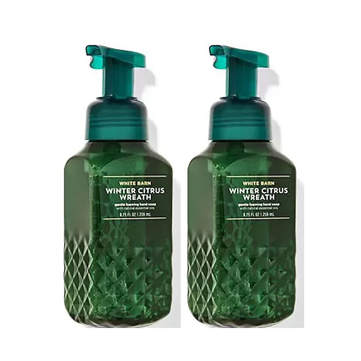 Bath & Body Works Bath and Body Works Winter Citrus Wreath Gentle Foaming Hand Soap 8.75 Ounce 2-Pack (Winter Wreath) 17.5 fluid_ounces