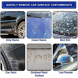 GMISUN Clay Towel, 2 Pack Clay Bar Towel for Car Detailing, Fine Grade Auto Magic Clay Bar Cloth, Scratch-Free and Paint Safe, for Cars Polishing Detailing, Removing Paint Contaminants