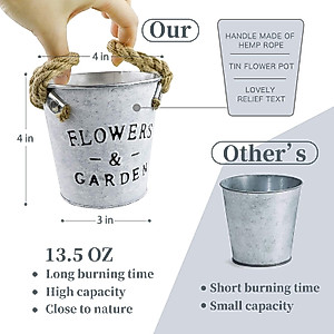 HOUCAE Scented Citronella Candles for Home, 2 Pack Soy Wax Candles, Aromatherapy Gift Set for Bedroom, Garden, Patio, Camping Picnic etc.