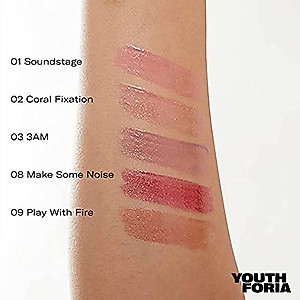 Youthforia Dewy Gloss, Hydrating & Nourishing Tinted Lip Oil For High Shine, Reduces Appearance Of Dry Lips, Vegan & Cruelty-Free, Coral Fixation