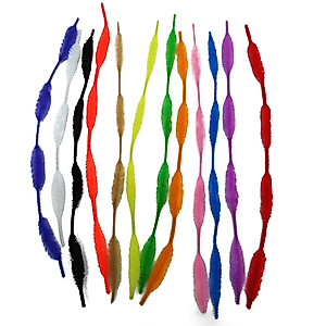 120 Pcs Colored Craft Pipe Cleaners Bump Chenille Stems 12 Colors for Creative Handmade DIY Art Craft,Ornaments,Kids