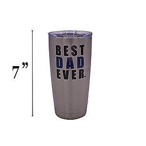 Rogue River Tactical Funny Best Dad Ever Large 20 Ounce Travel Tumbler Mug Cup w/Lid Dad Father Husband