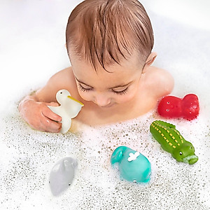 Battat – Assorted Bath Toys – 9Pcs Animal Squirters – Water Squirt Toys – Bath & Pool – 10 Months + – Bath Buddies (9Pcs)