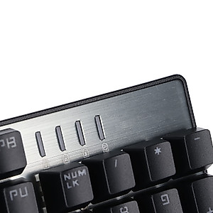 Byged Mechanical Keyboard, 104 Keys RGB Keyboard Wired PC Gaming Keyboard Durable Mechanical USB Keyboard with Blue Switch, for Desktop Laptop