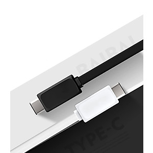 Quick Power Flat USB-C Cable Works for Microsoft Surface Duo 2 with USB 3.0 Gigabyte Speeds and Quick Charge Compatible! (Black 3.3ft1M)