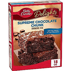 Betty Crocker Delights Supreme Chocolate Chunk Brownie Mix, 18 oz.