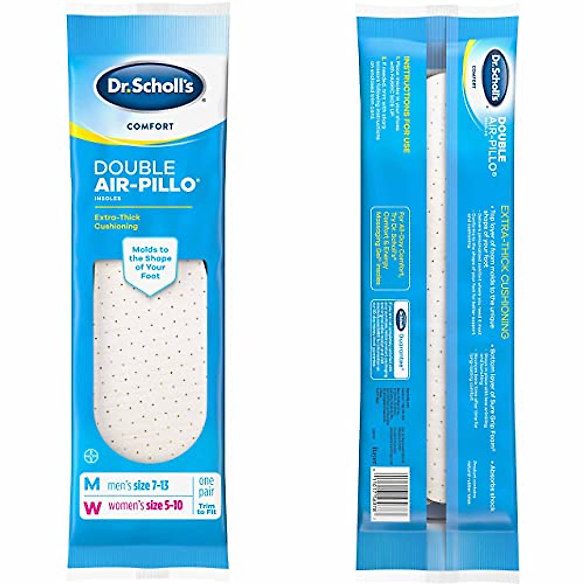 Dr. Scholl's Double Air Pillo + Insole Unisex (6-Pack)