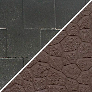 TankTop Covers Decorative Wishing Well Septic, Well, Lawn and Garden Enclosure Cover with 5-Inch Deep Planter with Brown Base - Dark Granite Roof