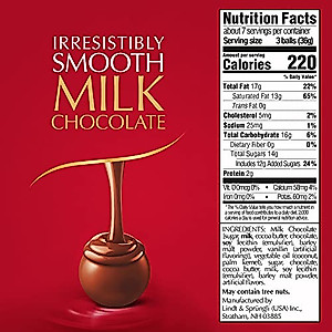 Lindor Lindt Chocolate Truffles, Milk, 8.5 Ounce