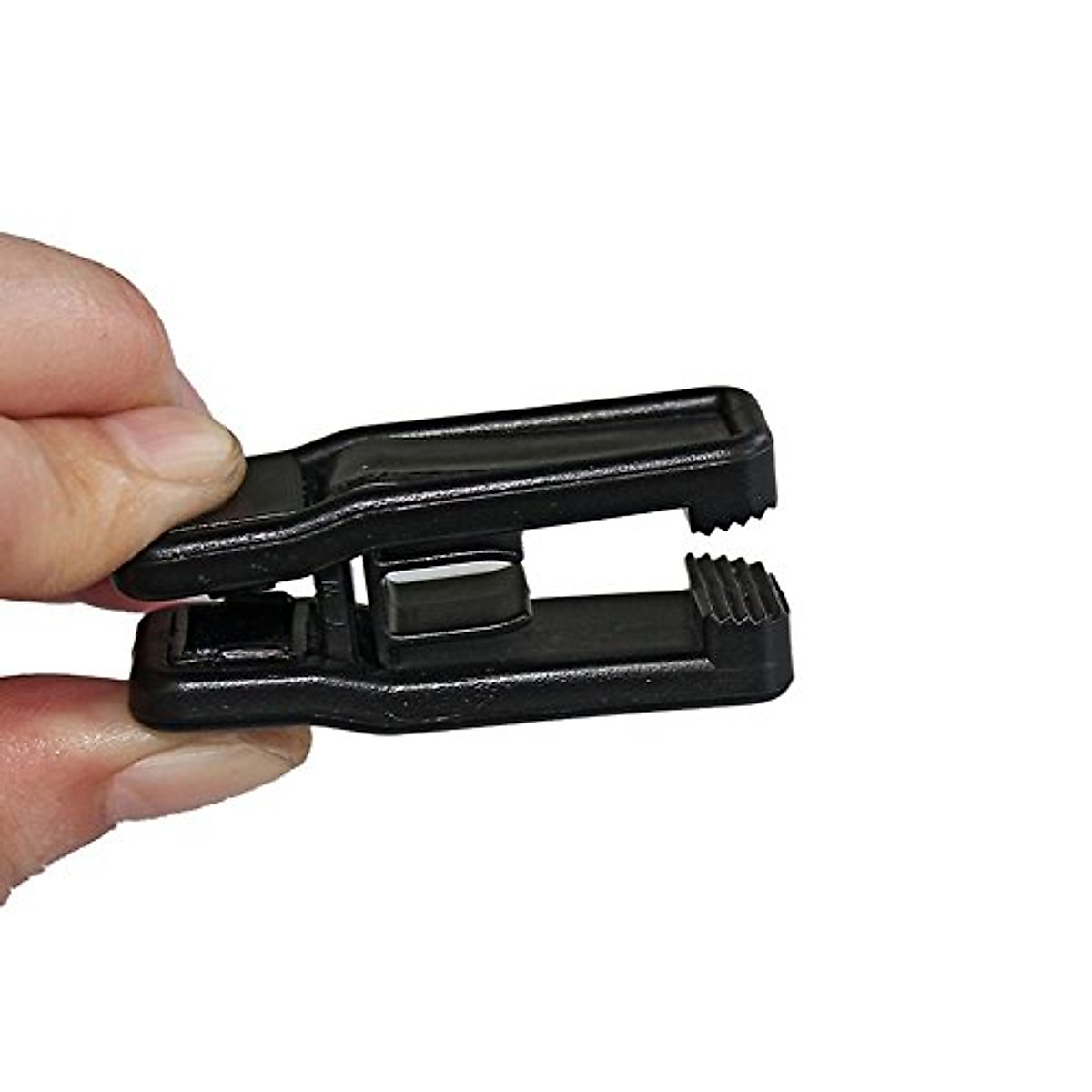 erioctry Plastic Hanger Clips- Black Slim-line Set 20 Pack Pants Hanger Clips, Strong Pinch Grip Clips for Use with Slim-line Clothes Hangers, Finger Clips for Velvet Hangers