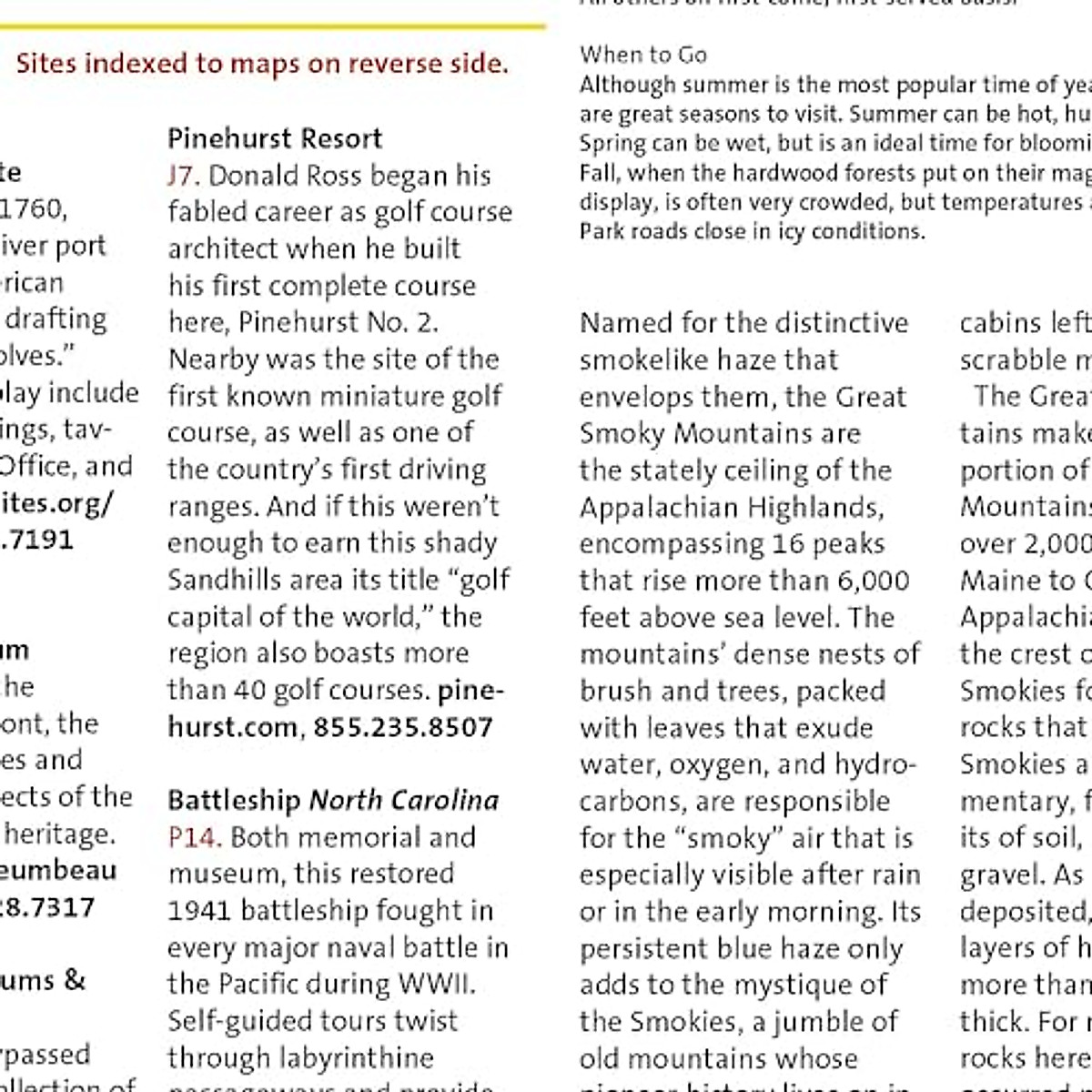 North Carolina Map (National Geographic Guide Map)