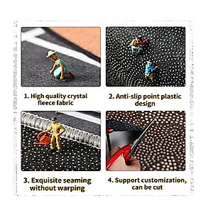 Anti Slip Backing Rugs for Living Room 8X10 Feet / 240X300 Cm Rug, Fluffy Shag Area Rug Carpet, Stain Resistant,Non-Shed,Ideal Home Decor Carpet White Blue Stone Pattern