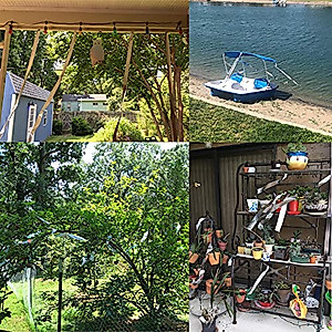 GOETOR Bird Scare Tape Ribbon Flash Double Sided Reflective Ribbon 298 Feet