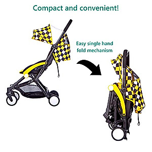 Mia Moda Enzo Urban Stroller, Yellow