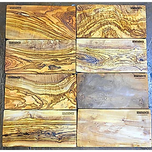 Orchard Hardwoods 12" Artisan Olive Wood Rectangle Charcuterie Board- Handmade For Cutting Chopping, Serving Cheese, Meats, Fruit. Decorative Wooden Tray, Unique Kitchen Gift- 12x6x0.8