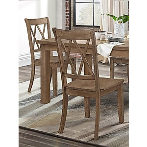 Wycian Boho High Chair, Wood Chair Seat Replacement 2PCS Brown Living Room Bedroom Dining Rooms Garden